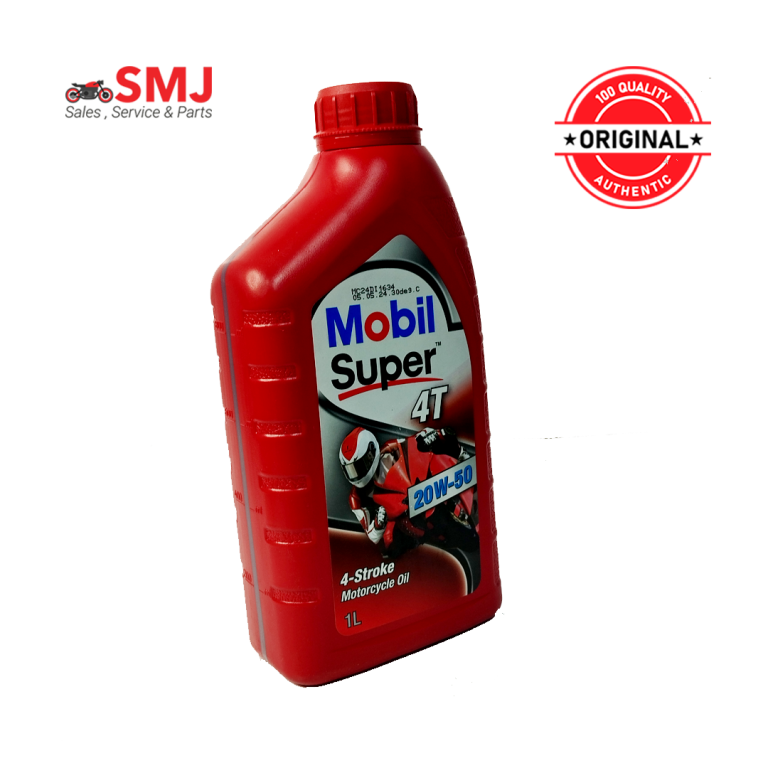 Mobil Super 4T 20W-50 Engine Oil 1lt