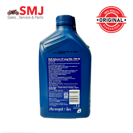 Shell Advance Long Ride 10w40 Fully Synthetic